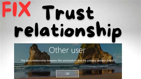 The Trust Relationship Between This Workstation And The Primary Domain Failed Youtube