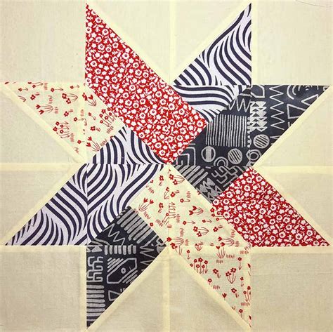 woven star block finished maker mary