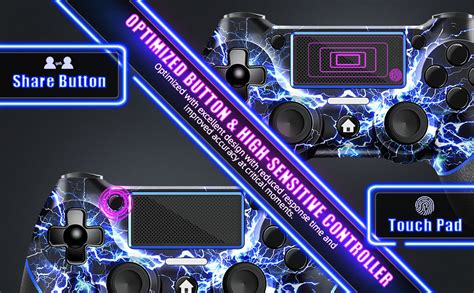 AceGamer Wireless Controller For PS Custom Design V Gamepad Joystick For PS With Non Slip