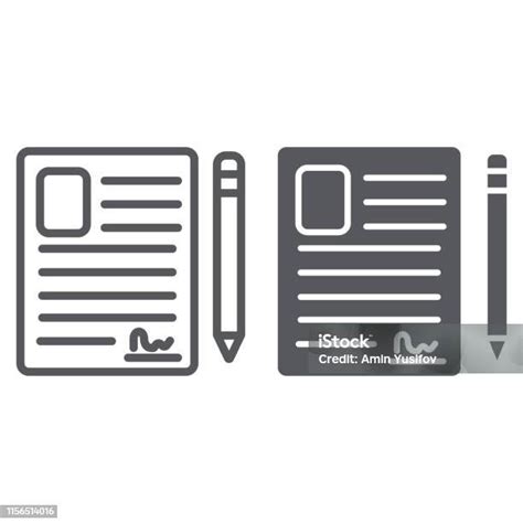 흰색 배경의 양식 선 및 글리프 아이콘 빈 및 레지스터 문서 기호 벡터 그래픽 선형 패턴에 문의합니다 0명에 대한 스톡 벡터