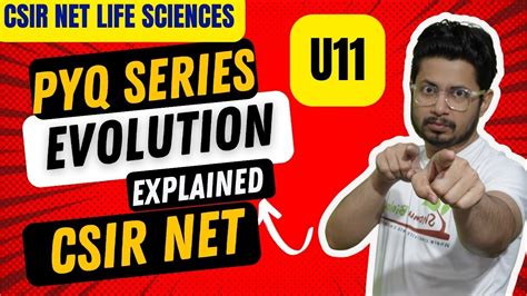 csir net life science evolution pyq unit 11 csir net life science