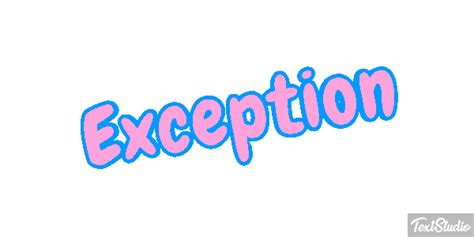 Exception Word Animated  Logo Designs