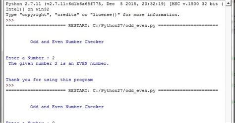 Free Programming Source Codes And Computer Programming Tutorials Odd And Even Number In Python