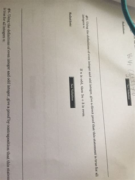 Solved Solution Solution 5 Using The Defini Integers Ra