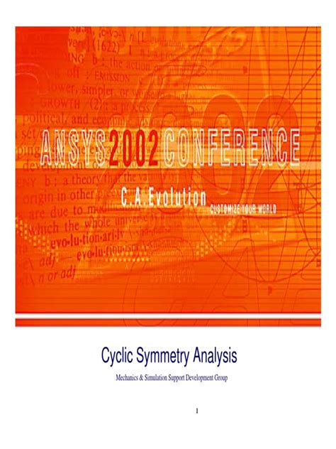 Cyclic Symmetry Analysis Equations Coordinate System