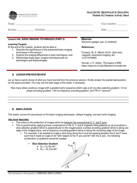 Sas Module 12 Mri Pdf Magnetic Resonance Imaging Electromagnetism