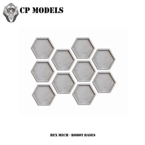 Hex Mech Robot Miniature Base X 10 Checkpoint Miniatures