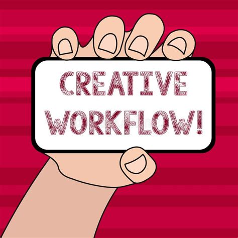 Conceptual Hand Writing Showing Creative Workflow Business Photo Text