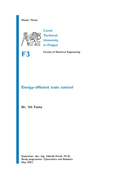 Fillable Online Engineering Cybernetics Masters Thesis Ttk4900 Fax