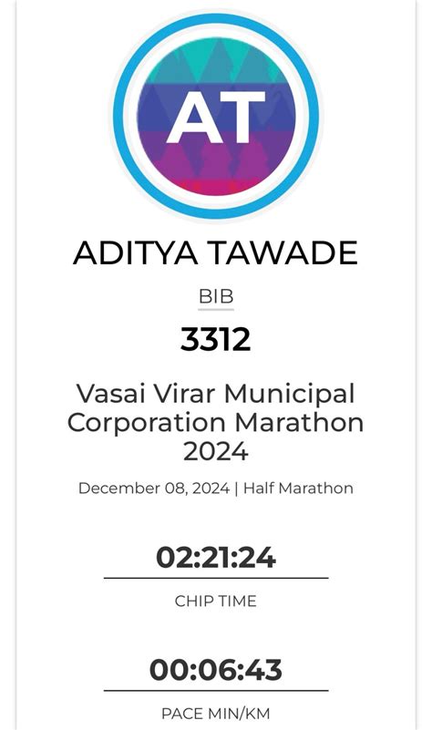 Aditya Tawade On Linkedin Vvmcmarathon2024 Greatrun Halfmarathon