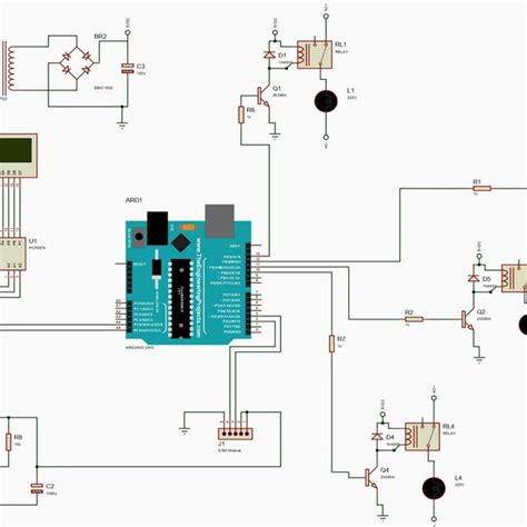 The Dtmf Based Home Automation System Using Gsm Module Circuit Diagram Download Scientific