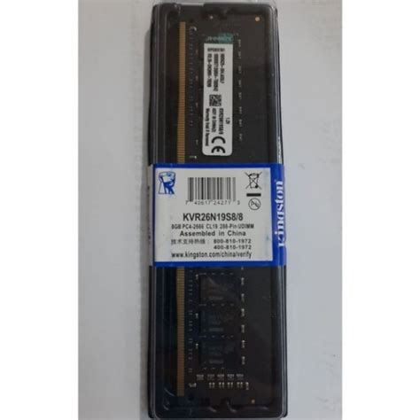 Jual Memory Ram Ddr4 8gb Kingston Longdimm Ram Pc Komputer Ram Kingston Ddr4 8gb 2666mhz