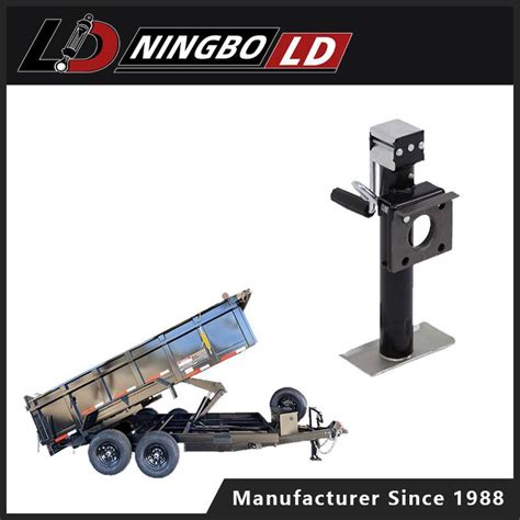 High Quality Dump Trailer 2K Side Wind 10 Lift Flange Jack Trailer