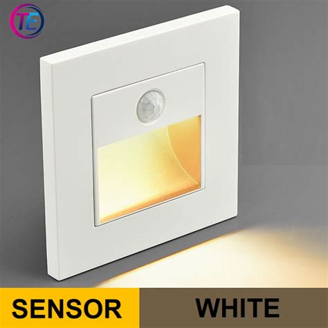 Jual Lampu Tangga Sensor Kotak Sensor Warna Putih Dan Hitam Shopee