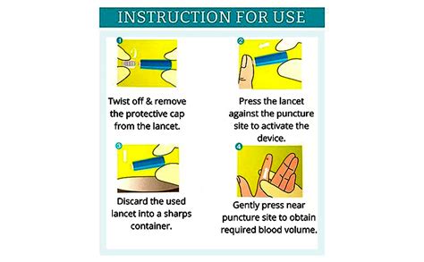 Ultra Sterile Disposable Single Use Safety Lancet Glucometer Lancets 200