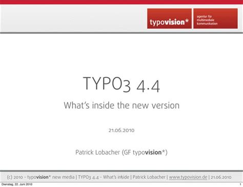 Typo3 44 Whats New Inside Pdf Desktop Publishing Computer