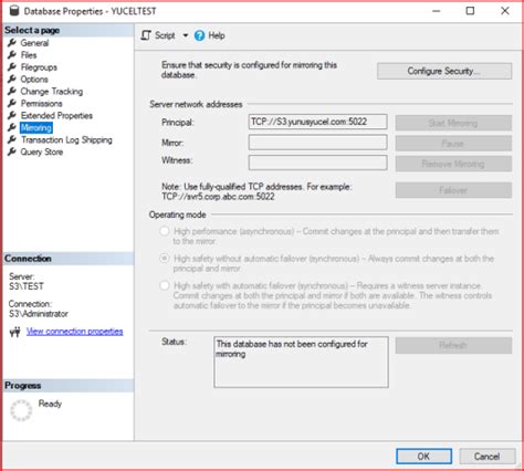 Sql Server Database Mirroring Kurulumu Veritabaniorgveritabaniorg