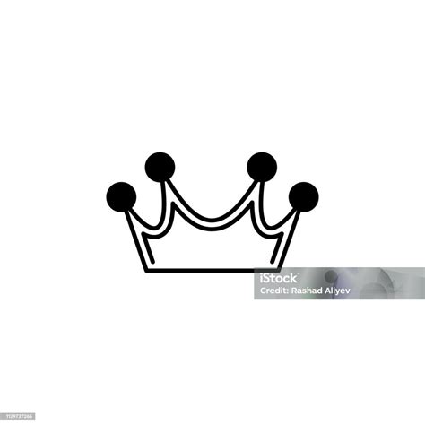 로얄 크라운 아이콘입니다 모바일 개념 및 웹 애플 리 케이 션 아이콘에 대 한 로열티의 요소입니다 웹사이트 디자인 및 개발 응용 프로그램 개발에 대 한 얇은 라인 아이콘
