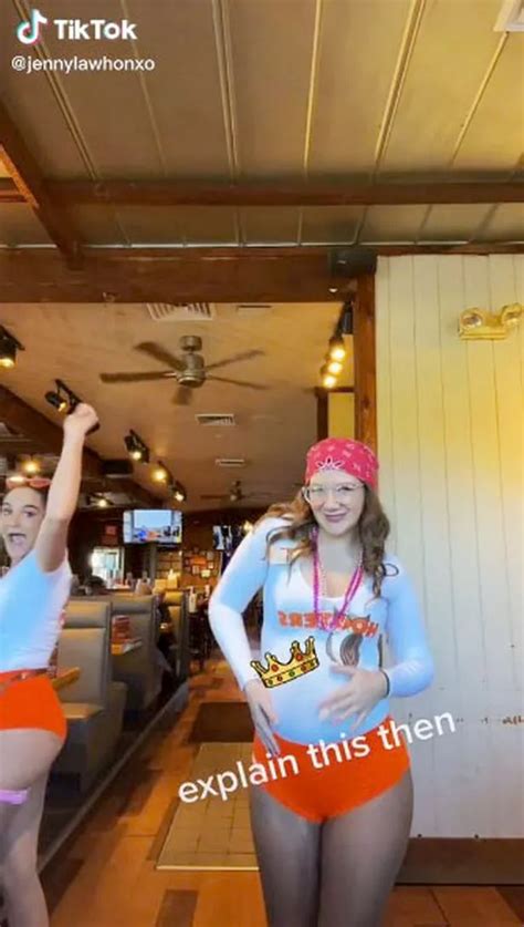 Pregnant Hooters Waitress Flaunts Bump In Sexy Uniform And Shares