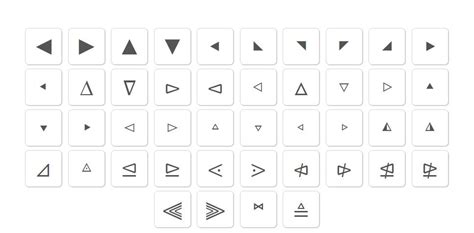 Triangle Symbols Copy And Paste Unique Text Symbols