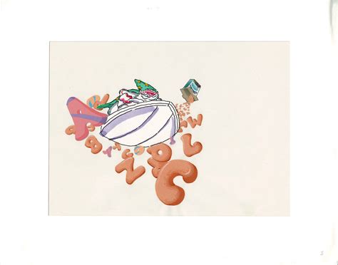 Post Alpha Bits Cereal Original Production Animation Cel Setup R O Ble Charles Scott Gallery
