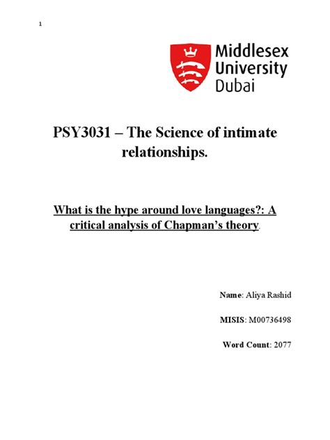 Science Of Intimate Relationships Pdf Attachment Theory Intimate Relationships