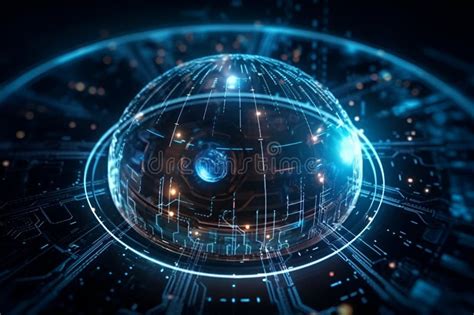 Cyber Security And Data Protection Cybersecurity Technology Biometric Concept Stock