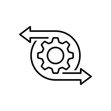 Agile Icon In Flat Style Flexible Vector Illustration On White Isolated Background Arrow Cycle