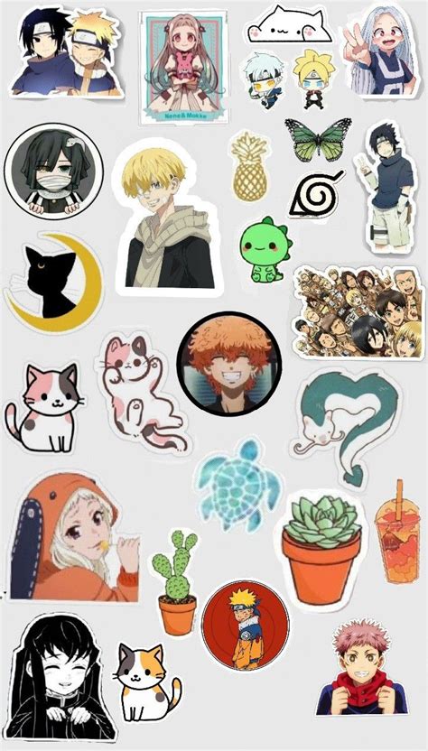 Pin De Anime Anime Crafts Anime Stickers Cute Drawings