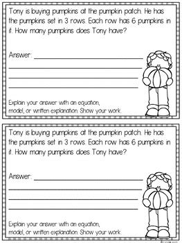 Array Word Problems By Chalk One Up For The Teacher TpT