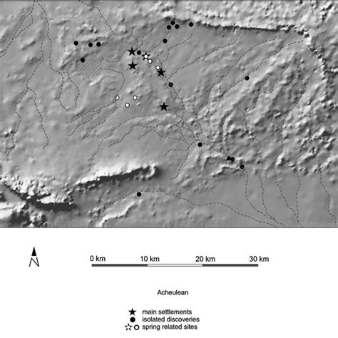 Distribution Of Acheulian Sites Download Scientific Diagram
