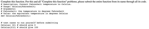 Solved Complete This Function For This And All Complete Chegg