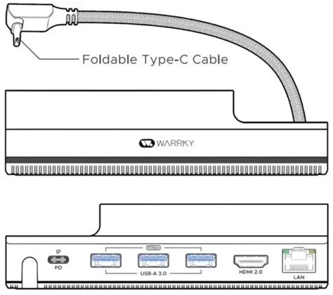 WARRKY SD01 6 In 1 Steam Deck Dock User Guide