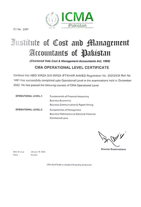 abid mirza on linkedin alhamdu lillah recieved first module certificate from institute of cost…