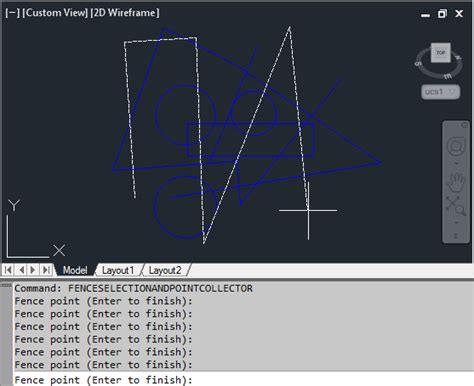 Autocad Net Editorselectfence And Pointcollector Acadnetaddinwizard
