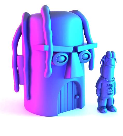 🥫 Travis Scott Spongebob Squarepants Look Mom I Can Swim Toy・ Stl File