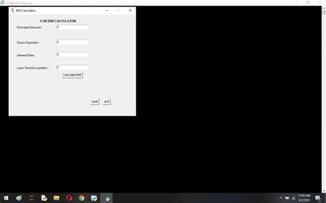 Python Program To Emi Calculator App Using The Python Tkinter Kashipara