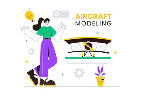 Premium Vector Aircraft Modeling And Crafting Vector Illustration