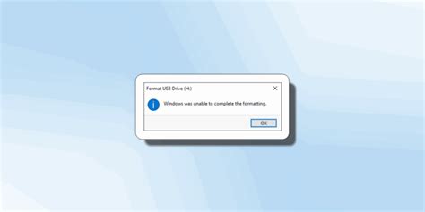 How To Fix The Windows Was Unable To Complete The Format Error Make Tech Easier
