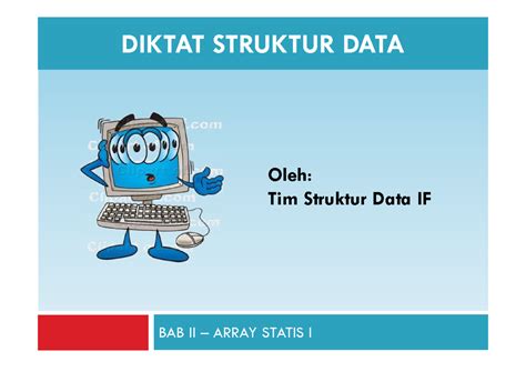 Bab Ii Array Statis 1 Materi Bab Ii ñ Array Statis I Diktat