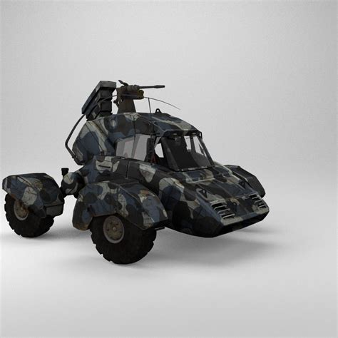 Dystopic Future Combat Vehicle 3d Model 149 Blend Free3d