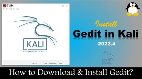 How To Install Gedit Text Editor In Kali Linux 20224 Youtube