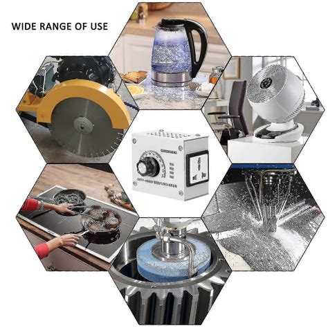 Compact Variable Voltage Regulator Portable Speed Temperature Light Voltage Adjuatable Dimmer