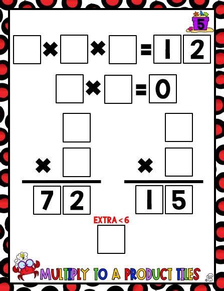Multiply To A Product Tiles Marcy Cook Math