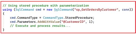 Adonet Core Using Stored Procedure Dot Net Tutorials