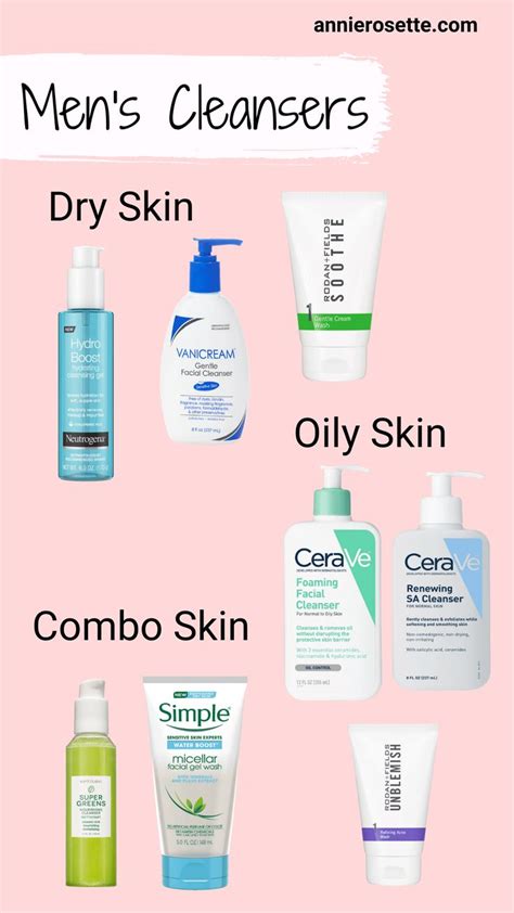 Mens Drugstore Cleansers Recommendations Mens Skin Care Men Skin