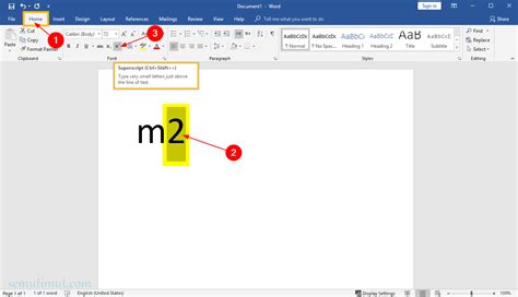 Cara Membuat Pangkat Di Word Membuat Meter Persegi Di Word Ii Tips Images