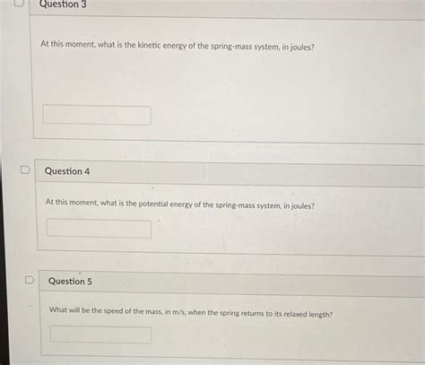 Solved A Horizontal Spring Mass System Oscillates With Low