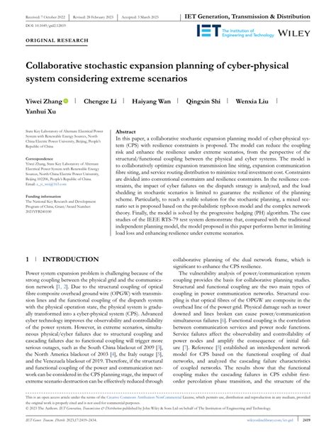 pdf collaborative stochastic expansion planning of cyber‐physical