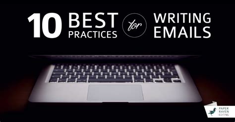 Best Practices For Writing Emails Paper Raven Books